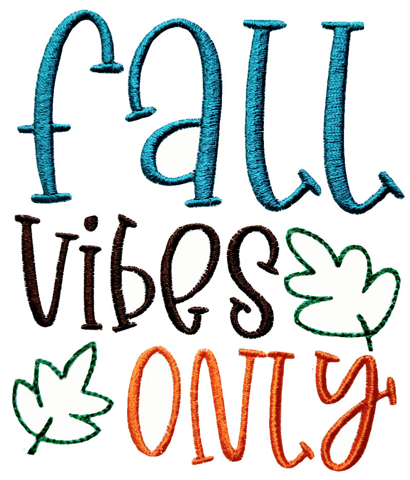 Fall Sayings Three Embroidery Designs - Bunnycup Embroidery