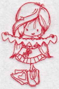 Wryn Redwork Three Embroidery Designs - Bunnycup Embroidery