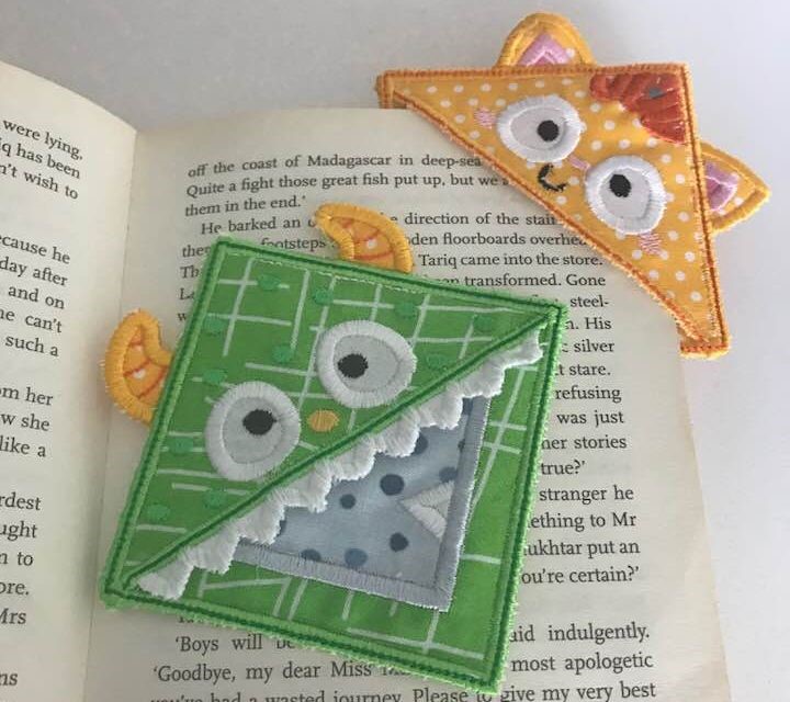 Bunnycup Embroidery | Corner Bookmarks Project