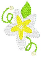 Funky Flowers Embroidery Designs - Bunnycup Embroidery